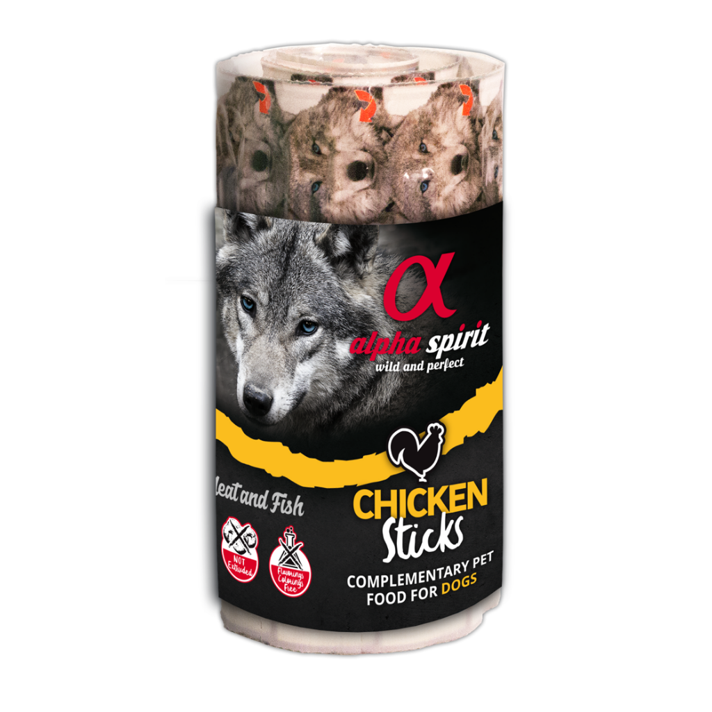 Alpha Spirit | Chicken Dog Snack Bars (16 Bars) | Sabre Wholesale